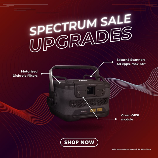 スペシャル オファー Spectrum | レーザーとレーザー関連商品の開発から製造、レーザー販売・演出・レンタル －KVANT [クバンツ]